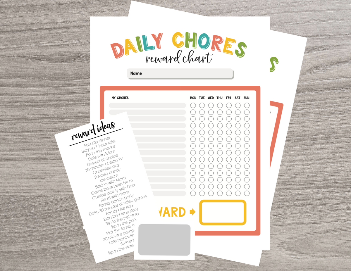 Daily Chore Scratch Off Reward Charts | 2 Pack – scratchawayshop.com
